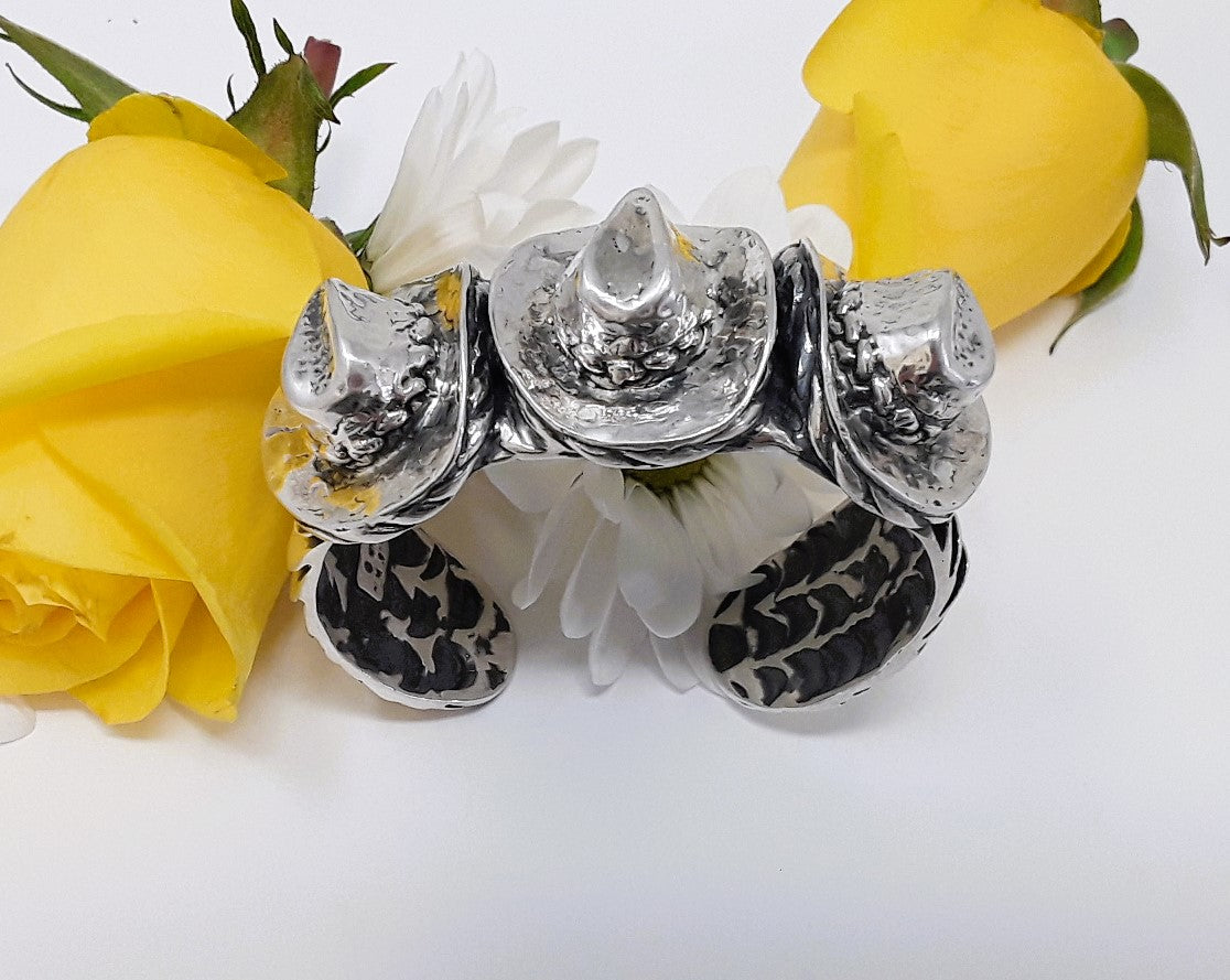 bs7182 - 3 Cowboy Hat Cuff – Dian Malouf Jewelry - Made In The USA